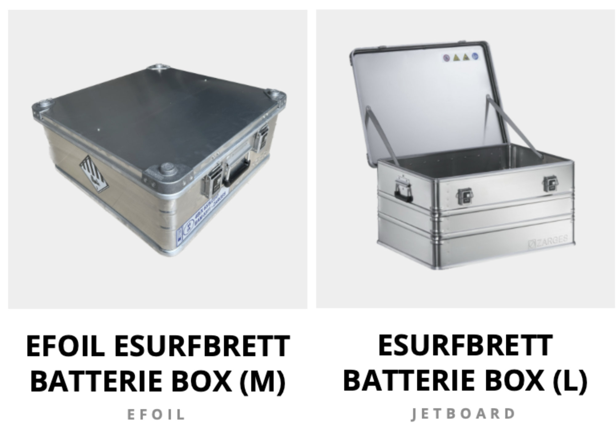 Stockage sécurisé de batteries lithium-ion pour eFoils