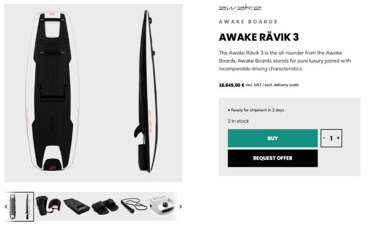 Electric wakeboard - wakeboards with a motor - E-SURFER